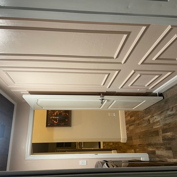 Self-adhesive Nested Wall Molding Kit: Pre-cut Wainscoting Panels - Etsy