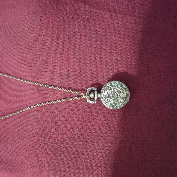 Time Lord Watch Necklace in Antique Brass Finish - Choose Ship, Clock ...
