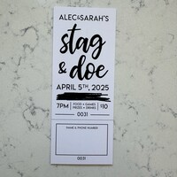 Stag and Doe - Vintage Ticket Design - Etsy Canada