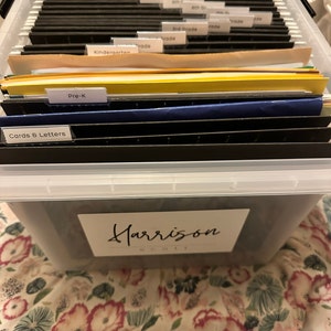 Printable Milestone Tote Labels Instant Download School File Box Labels ...