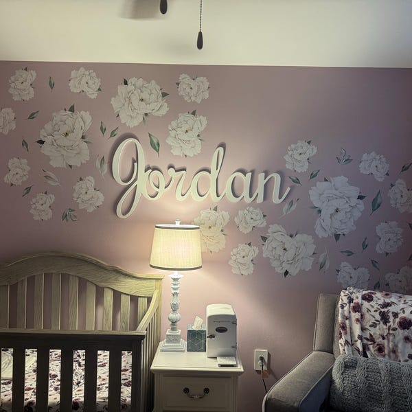 Custom Wood Name Sign Cutout, Baby Name Sign, Above the Crib Sign ...
