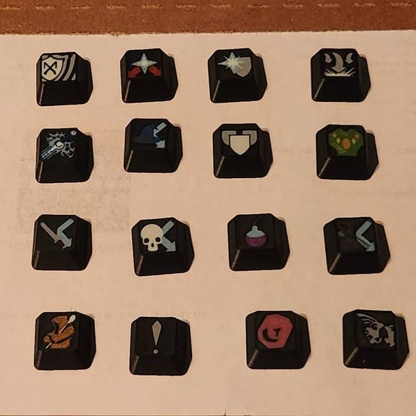 Runescape Keycaps - Custom 3D Printed Gaming Keys - Mechanical Keyboard ...