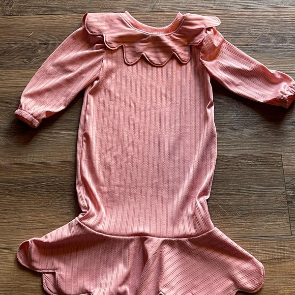 Girls Nightgown Sewing Pattern, Long Nightgown Sewing Pattern, Baby ...