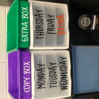 Back to School Decal for Your Child's School Box Any Name/subject Color ...