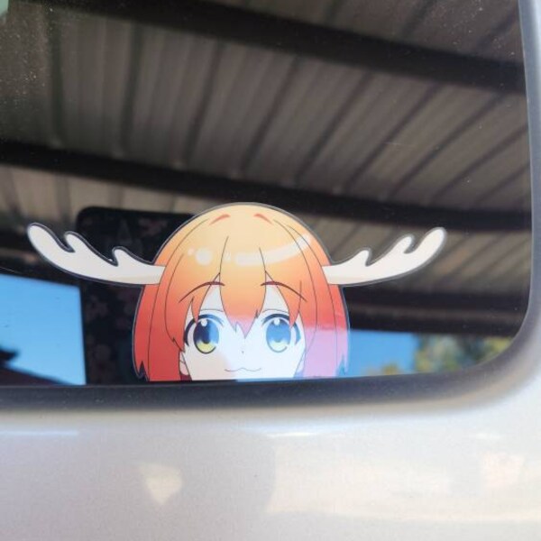 Bluey Peeker - Glossy White Cut Vinyl Car Decal - Multiple Sizes! - Etsy