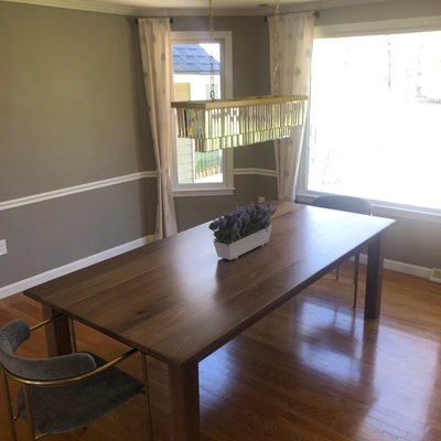 Large Farmhouse Table, Long Farmhouse Table, Kitchen Table, Rustic ...