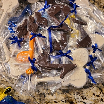 12 Chocolate Music Note Pops Chocolate Music Lollipop - Etsy