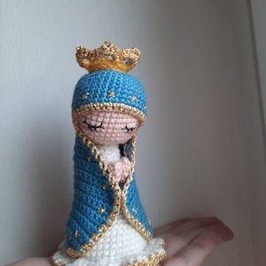 PATTERN: Blessed Virgin Mary Crochet Amigurumi, Virgin Mary Amigurumi ...