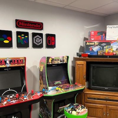 Nintendo Logo Wall Plaque Layered, Sign, Decor, Super Mario, Zelda ...