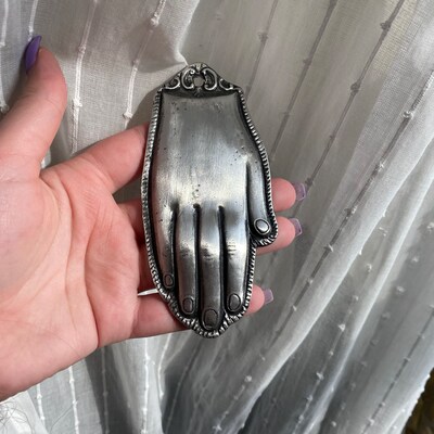 Large Tin/silver Hand Milagro Ex Voto - Etsy