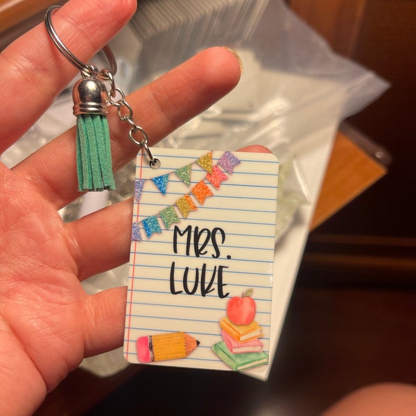 Hardboard Sublimation 8x10 Notebook Paper Teacher Sublimation Design ...