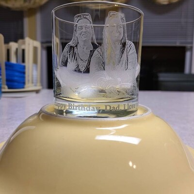 Father's Day Gift From Daughter Glass Fathers Day Gift, Dad Gift, Papa ...