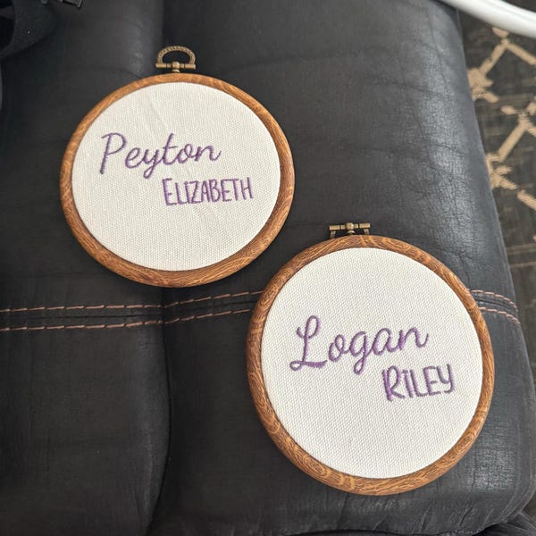 Personalized Embroidered Baby Announcement Sign,baby Birth Announcement ...