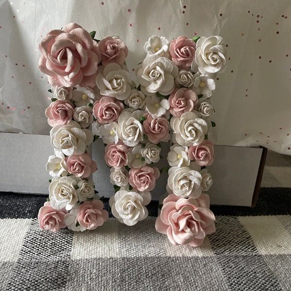 Flower Letter, Floral Letter, Flower Letter Nursery, Flower Letter for ...