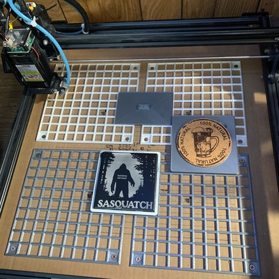 Laser Grid Bed Mega Bundle Includes Many Jigs, Focus Bar Holder, Grid ...