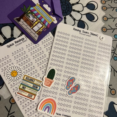 Book Stack Die Cut Sticker 1.4wx4.7h Decorate - Etsy