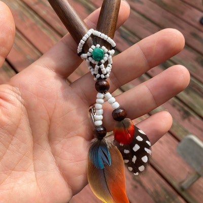 Kuripe Tepi Set Necklace Kuripe Made of Chonta Wood - Etsy