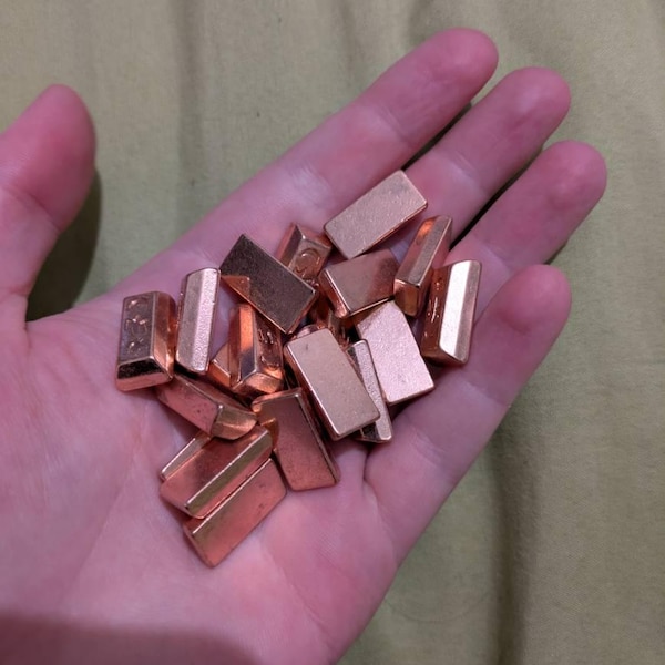 20 Copper Ingots, Dnd Metal Game Coins, TTRPG Accessories, Dungeons and ...