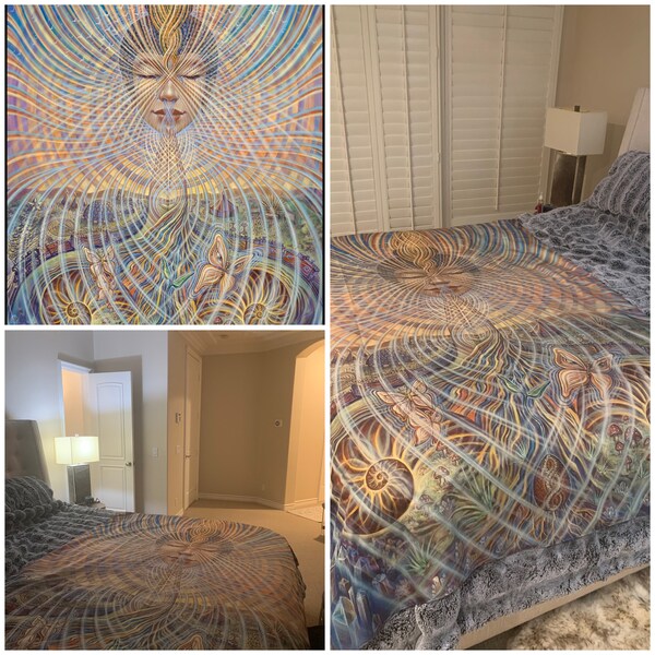 Simon Haiduk Divine Encounter Tapestry by Third Eye Tapestries - Etsy