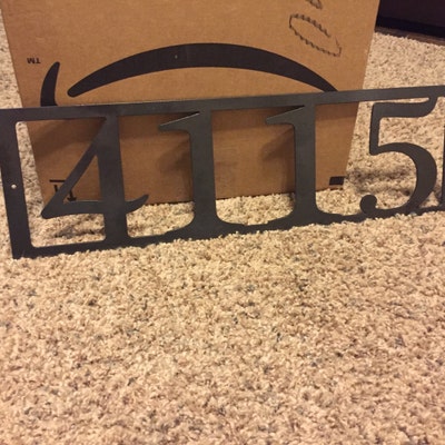 House Number, Mailbox Number, Metal House Number, Mailbox Number, Metal ...