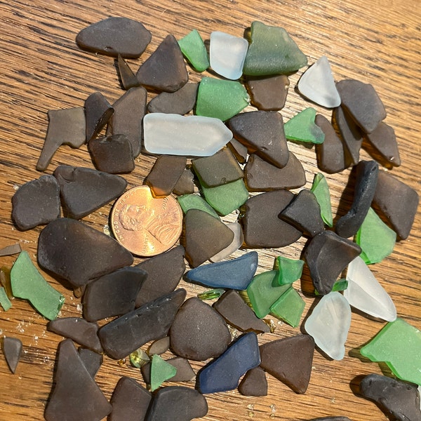Large Sea Glass Beach Glass Ocean Tumbled Sea Glass Frosty Sea Glass ...