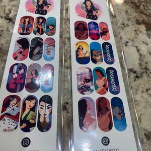 Stitch Nail Decals Waterslide Decals Nail Art Nail Stickers - Etsy