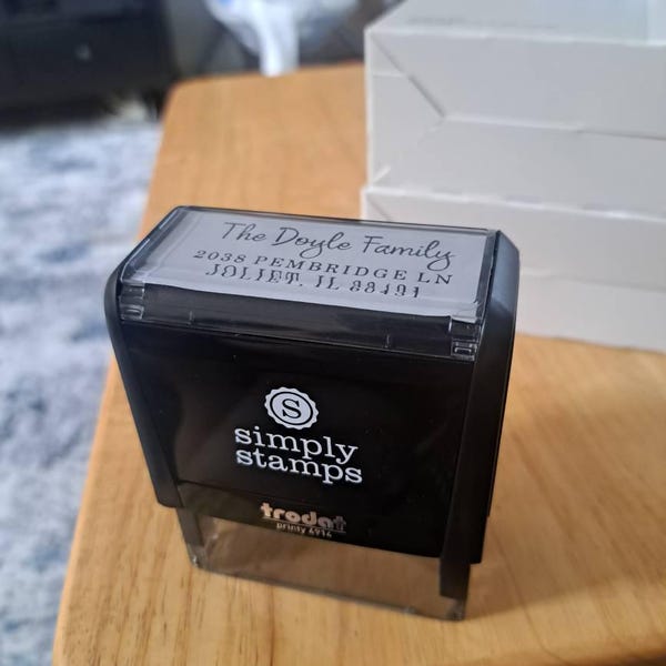 Best Rated Address Stamp | Custom Rubber Address Stamp Self-inking ...