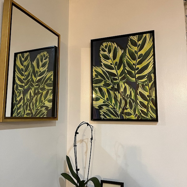 Room With Plants Wall Art, Indoor Jungle Art, Nature Inspired ...