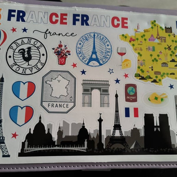 A5 Sticker Sheet Albania Pink Landmarks Vinyl Stickers Albanian Map ...