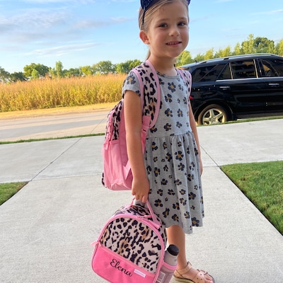 Stephen Joseph Allover Print Leopard Backpack Set, Personalize Girls ...