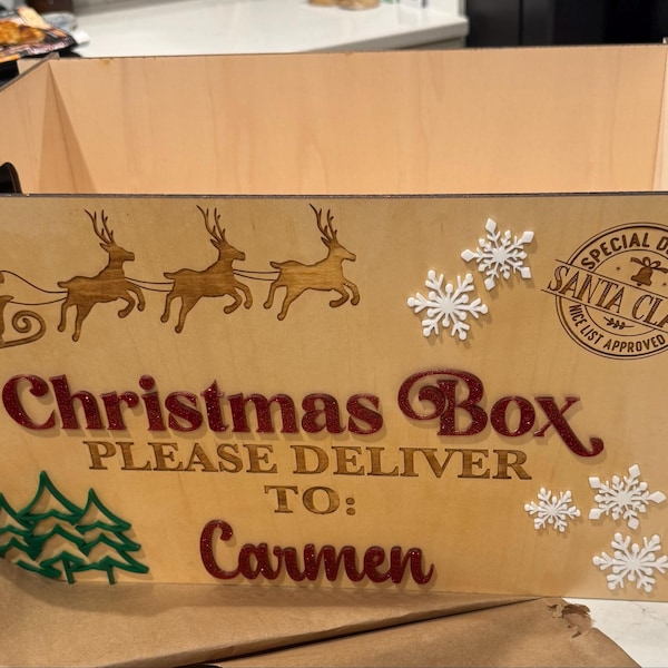 Personalized Christmas Eve Box: Holiday Keepsake Crate With Santa Key ...
