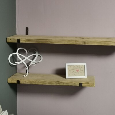 Raw Steel Shelving Brackets J Brackets Heavy Duty Variety of Sizes DIY ...