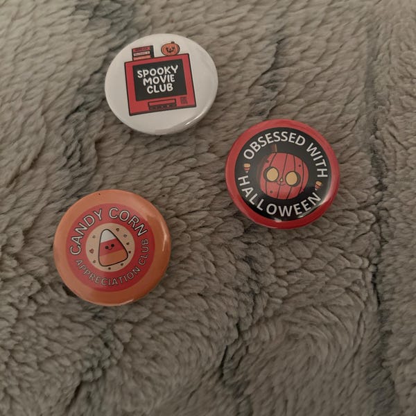 Halloween Button | Cute Halloween Button | Halloween Every Day Pin ...