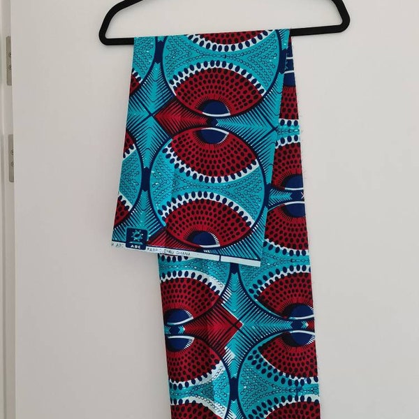 Cotton Fabric Shweshwe African Flower Blue 3 Colours Ethnic Fabric Sold ...