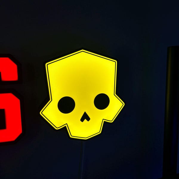 Helldivers 2 Skull LED Sign, Lightbox - Etsy
