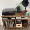 Medium Record Player Table on Castors Vinyl Record Storage - Etsy Canada