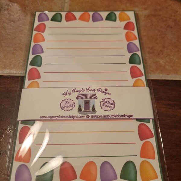 Holiday Bundle Mini Notepads 3.5x 4, 25 Sheets Each, Set of 6, Holiday ...