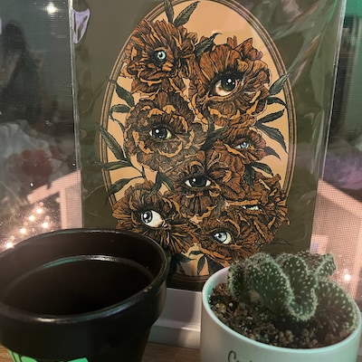 All Seeing Florals, Fantasy Cottagecore, Creepy Bouquet, Creepy ...