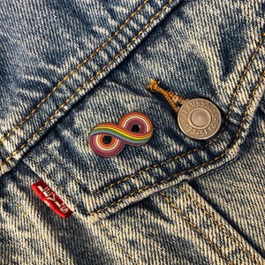 Transgender Bar Pin Subtle Trans Pride Flag Enamel Accessory | Etsy