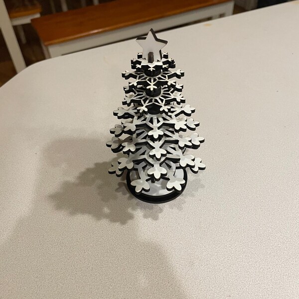 3D Christmas Trees Laser Cut Bundle, Standing Trees Glowforge, Pine ...