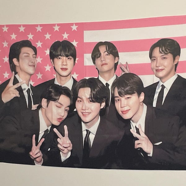 Bts, Bts Flag, Kpop Flag, Bts American Flag, BTS RM American Flag, Kpop ...