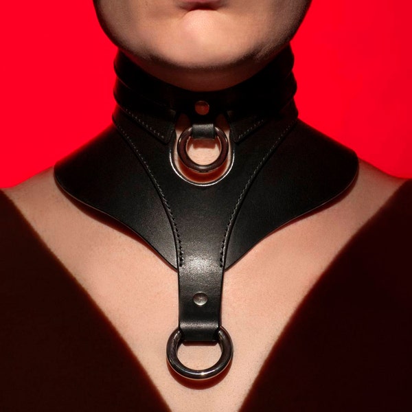 Segmented Respirator Leather Mask, Futuristic Leather Fetish Mask, Goth ...