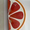 Hand Painted Ceramic Blood Orange Slice Key Holder, Unique Wall Storage ...