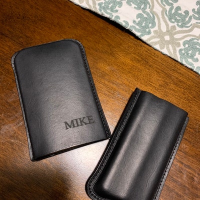 Leather Cigar Case With Removable Lid, Xikar X8 Cutter Case on Lid. - Etsy