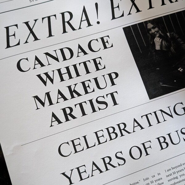 Canva Business Newspaper Template, Editable Large Newspaper ...