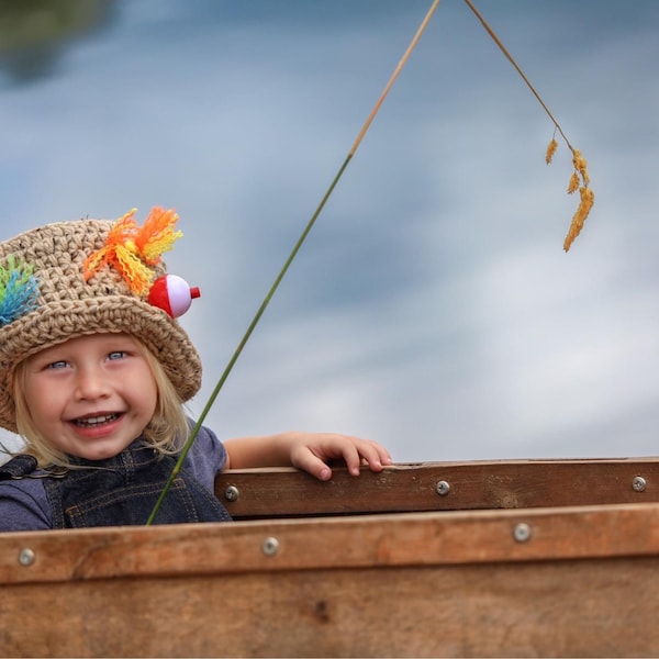 Infant Fishing Hat - Fishing Baby - Fisherman Hat - Newborn Fishing ...