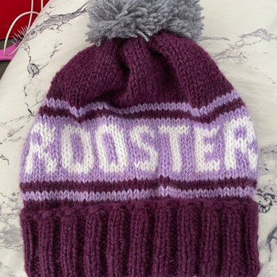 Personalized Hat, Custom Knit Hat, Personalized Knit Beanie, Giant ...