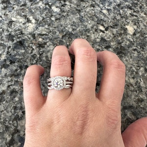 Women's Rose Gold Over Solid 925 Sterling Silver Iced Out - Etsy