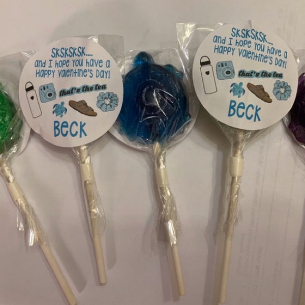 12 TURTLE LOLLIPOPS - Turtle Party Favors - Etsy