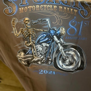 2021 Sturgis Motorcycle Rally 81st Anniversary Blue Skeleton - Etsy